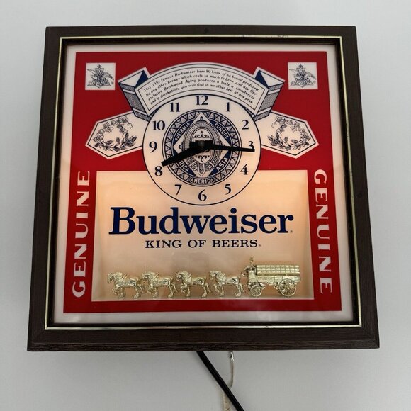Budweiser | Wall Decor | Vintage 985 Budweiser King Of Beers Light ...